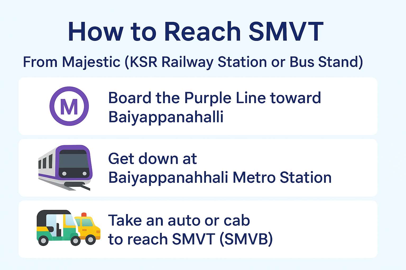 SMVT Railway Station to Nearest Metro Connectivity: Routes, Timings ...