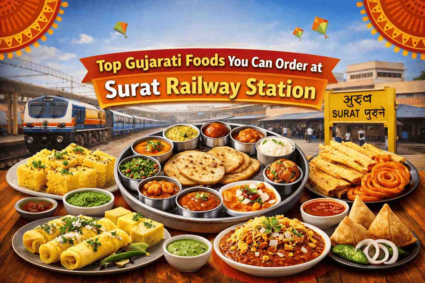 Top Gujarati Foods You Can Order at Surat Railway Station